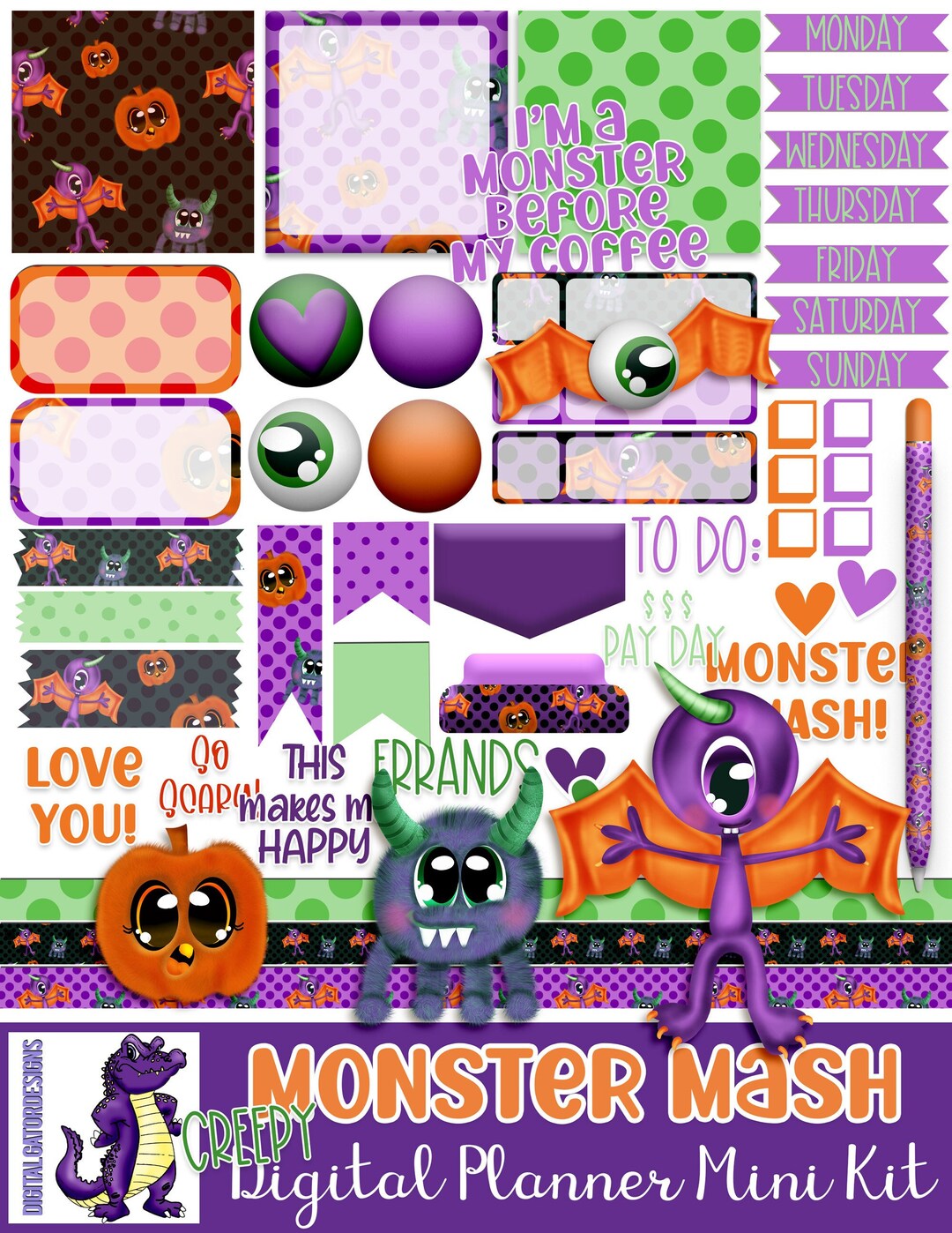 Monster Mash Mini Set - Etsy