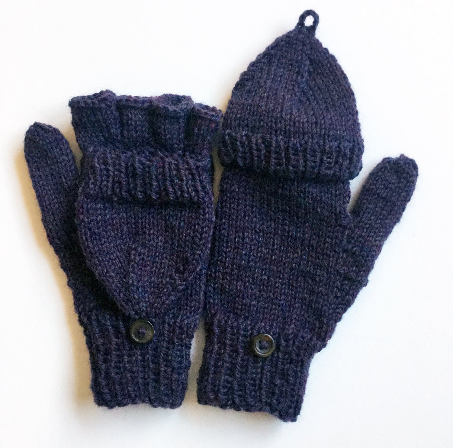 Convertible Wool Fingerless Mittens for Women ADDITIONAL COLORS - Etsy