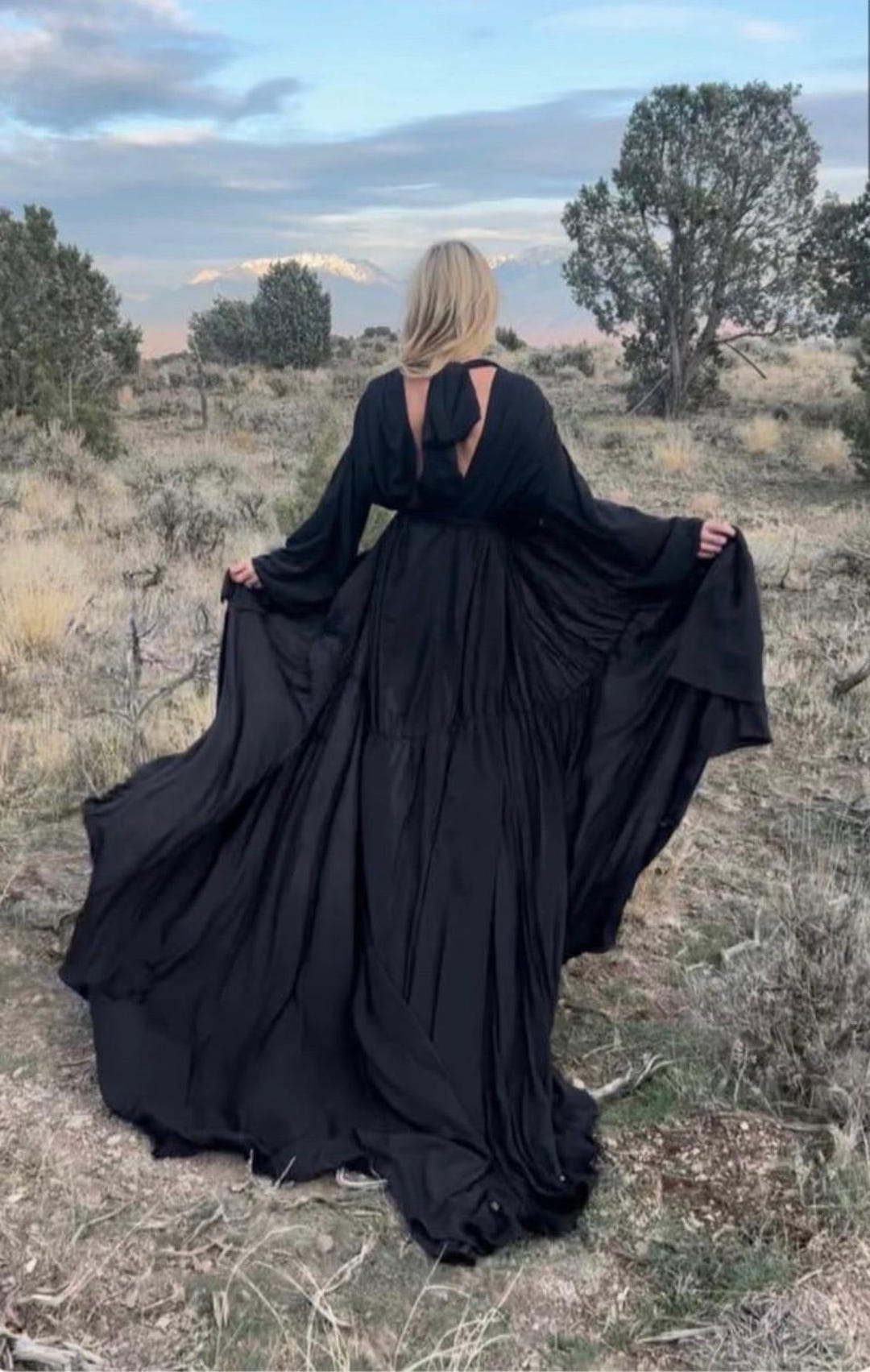 Black Blakely Robe | RENTAL DRESS | Maternity Dress | Engagement ...