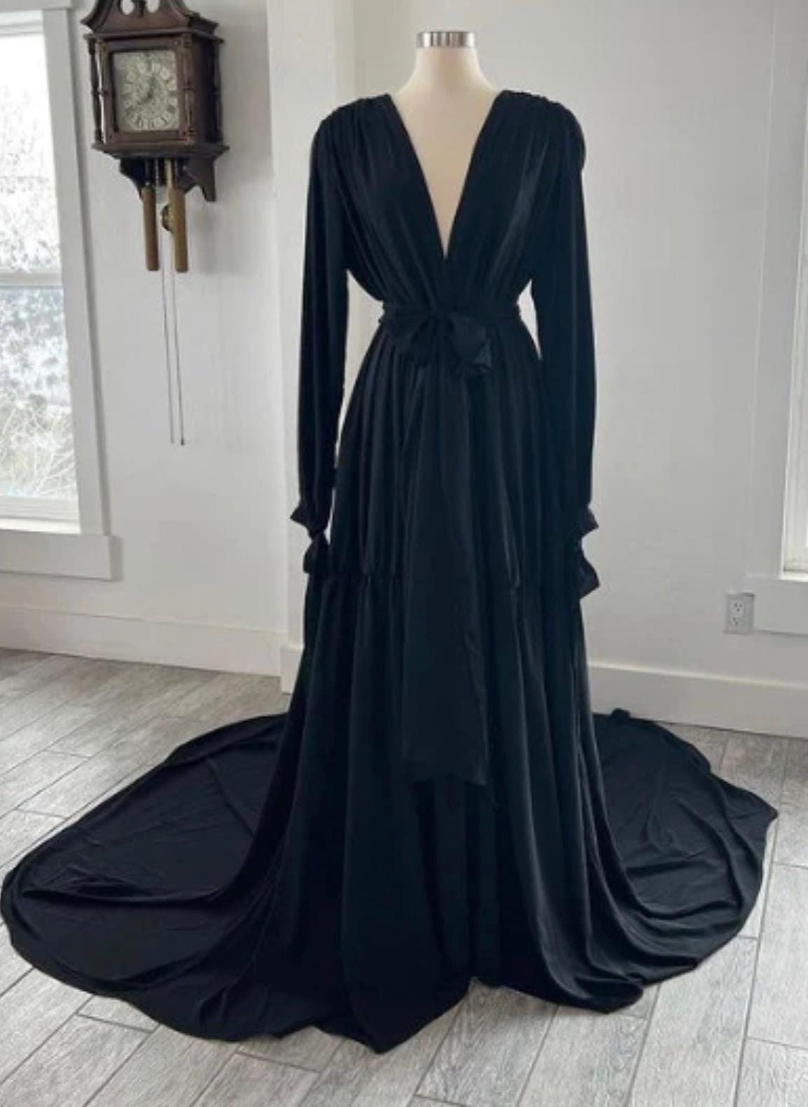 Black Blakely Robe | RENTAL DRESS | Maternity Dress | Engagement ...