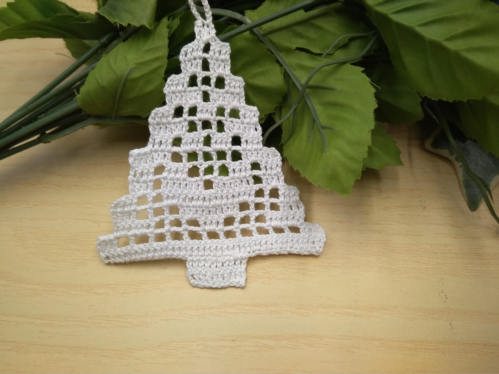 FILET Tree Christmas Crochet Pattern - Christmas Tree Ornaments ...