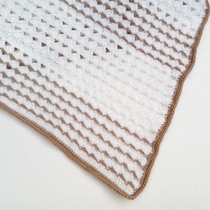 Crochet PATTERN Baby Blanket Slanted Stripes. Baby Blanket Crochet ...