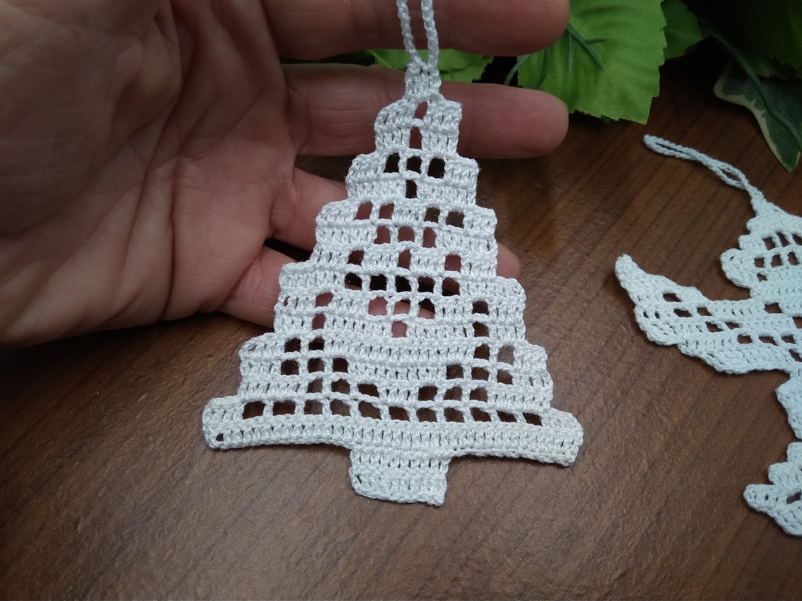 FILET Tree Christmas Crochet Pattern Christmas Tree Ornaments PATTERN ...