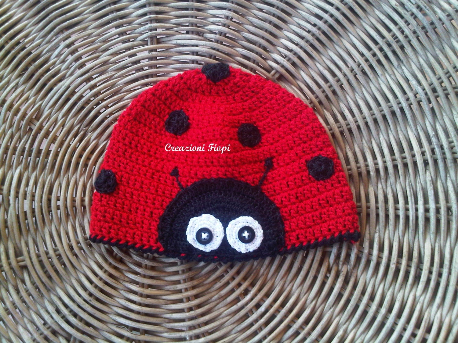 Crochet PATTERN Baby Hat Ladybug Crochet Symbol Tutorial Instant ...