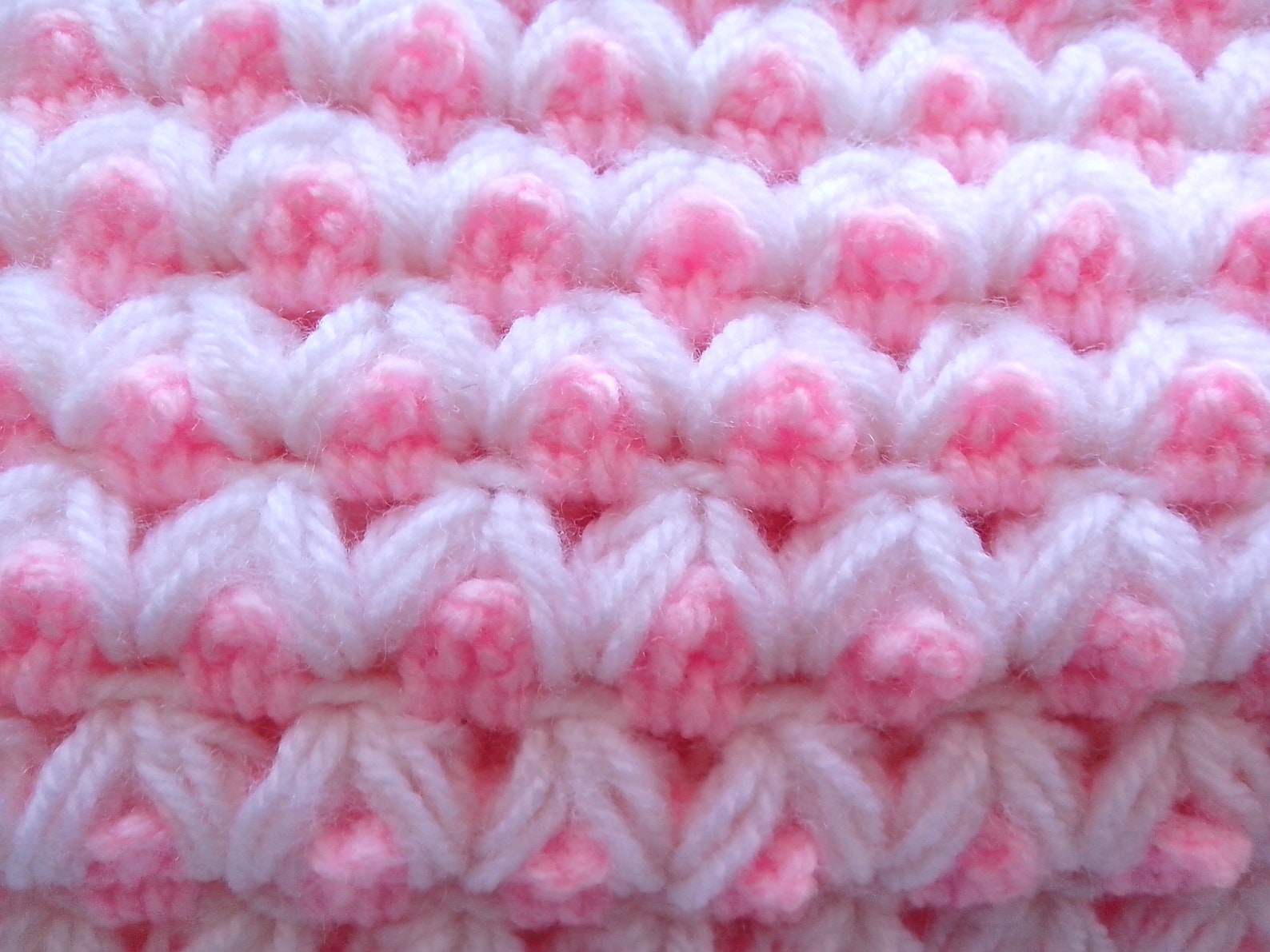 Crochet PATTERN Baby Blanket, Pattern Puff Stitch Ninfea, Tutorial ...