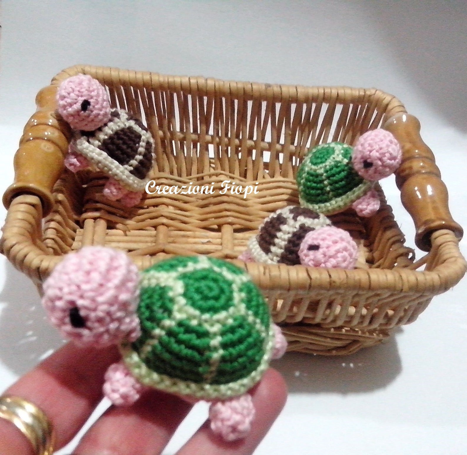 Crochet PATTERN 242 Amigurumi Turtle Crochet Turtle Keychain. Crochet ...