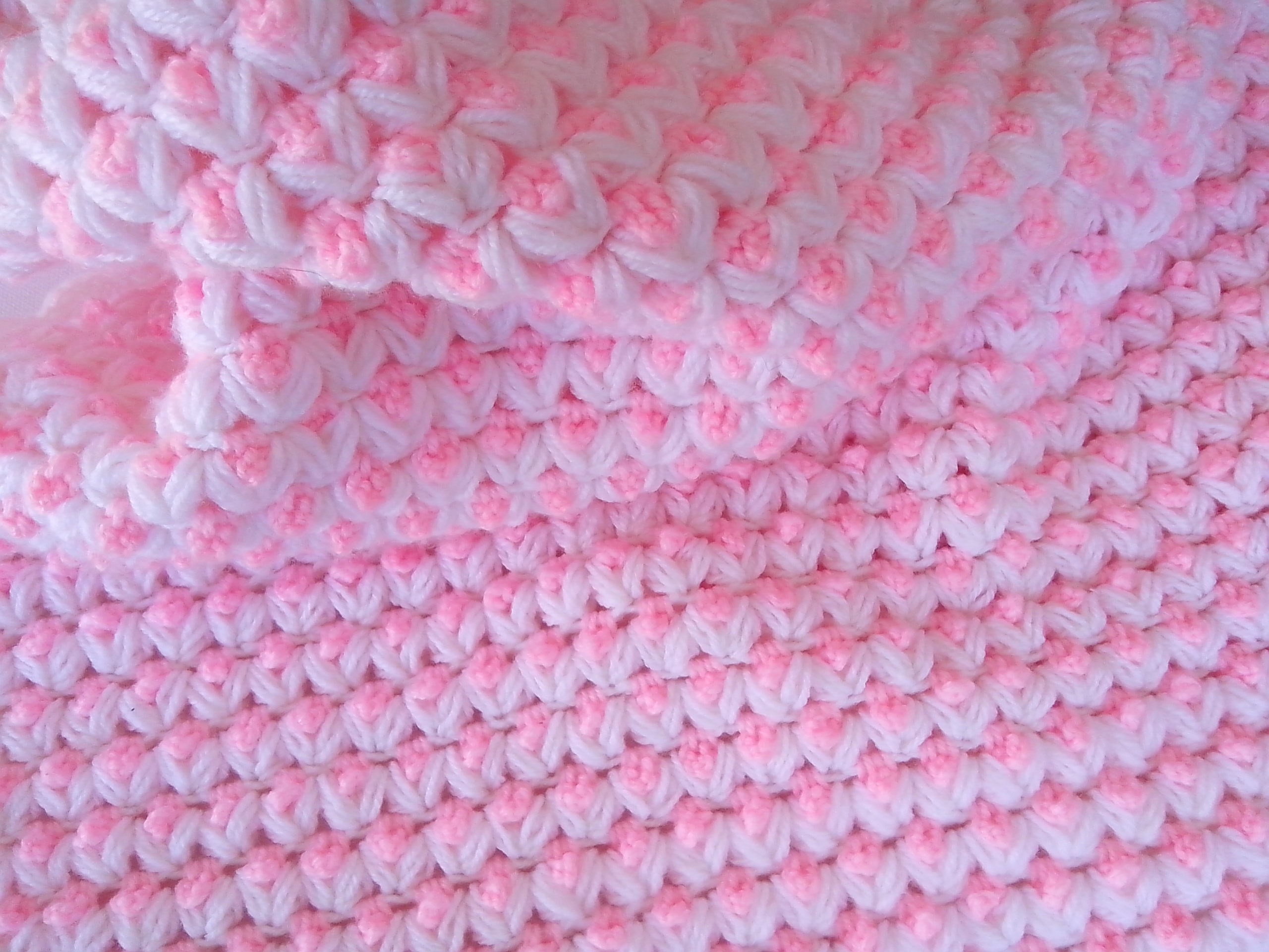 Crochet PATTERN Baby Blanket, Pattern Puff Stitch Ninfea, Tutorial ...