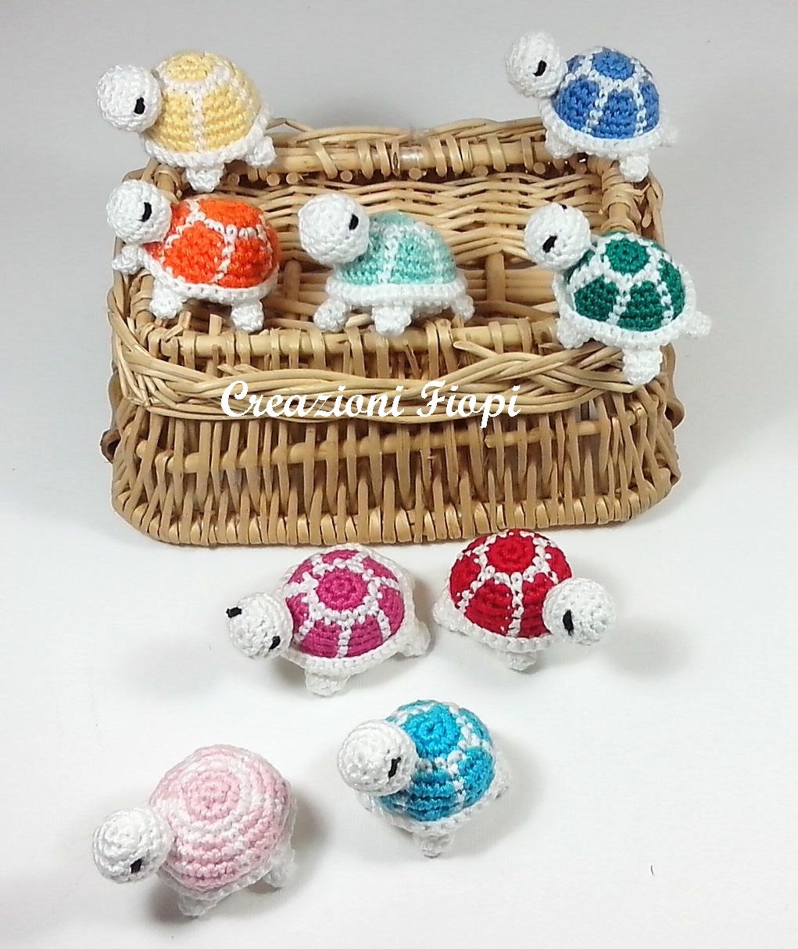 Crochet PATTERN 242 Amigurumi Turtle Crochet Turtle Keychain. Crochet ...