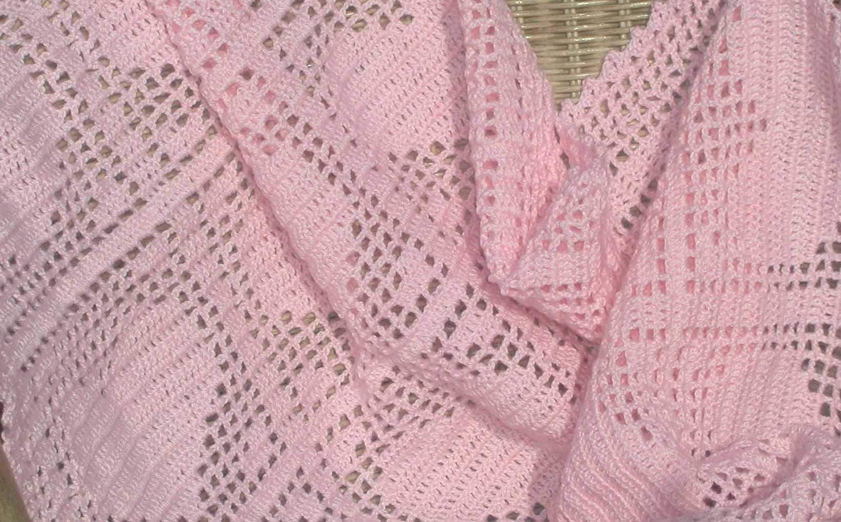 Crochet Filet Baby Blanket PATTERN, Crochet Pattern FILET HEARTS , Baby ...