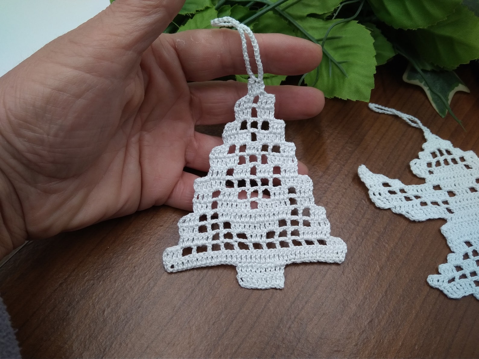 FILET Tree Christmas Crochet Pattern - Christmas Tree Ornaments ...