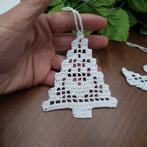 FILET Tree Christmas Crochet Pattern - Christmas Tree Ornaments ...