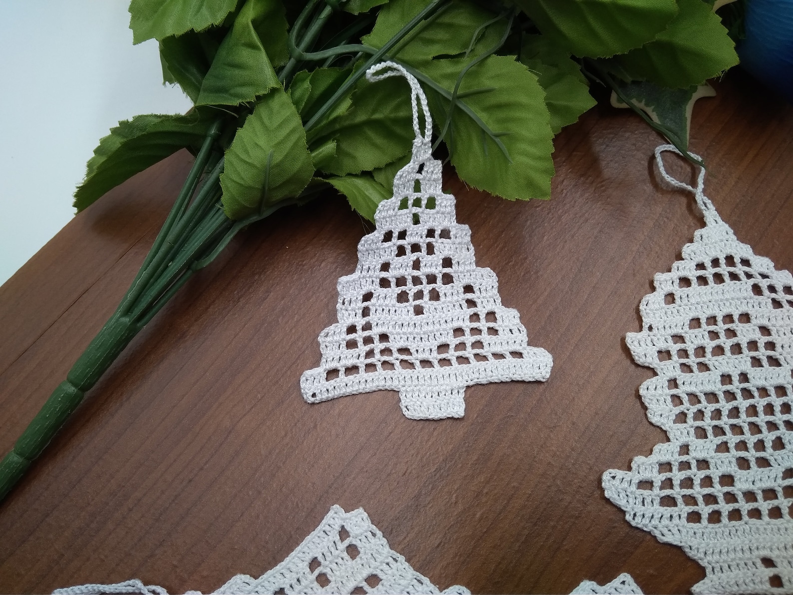 FILET Tree Christmas Crochet Pattern - Christmas Tree Ornaments ...