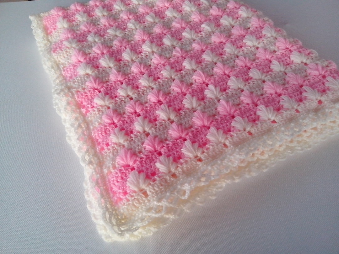 Uncinetto copertina neonato culla PATTERN / punto puff aloe / schema ...