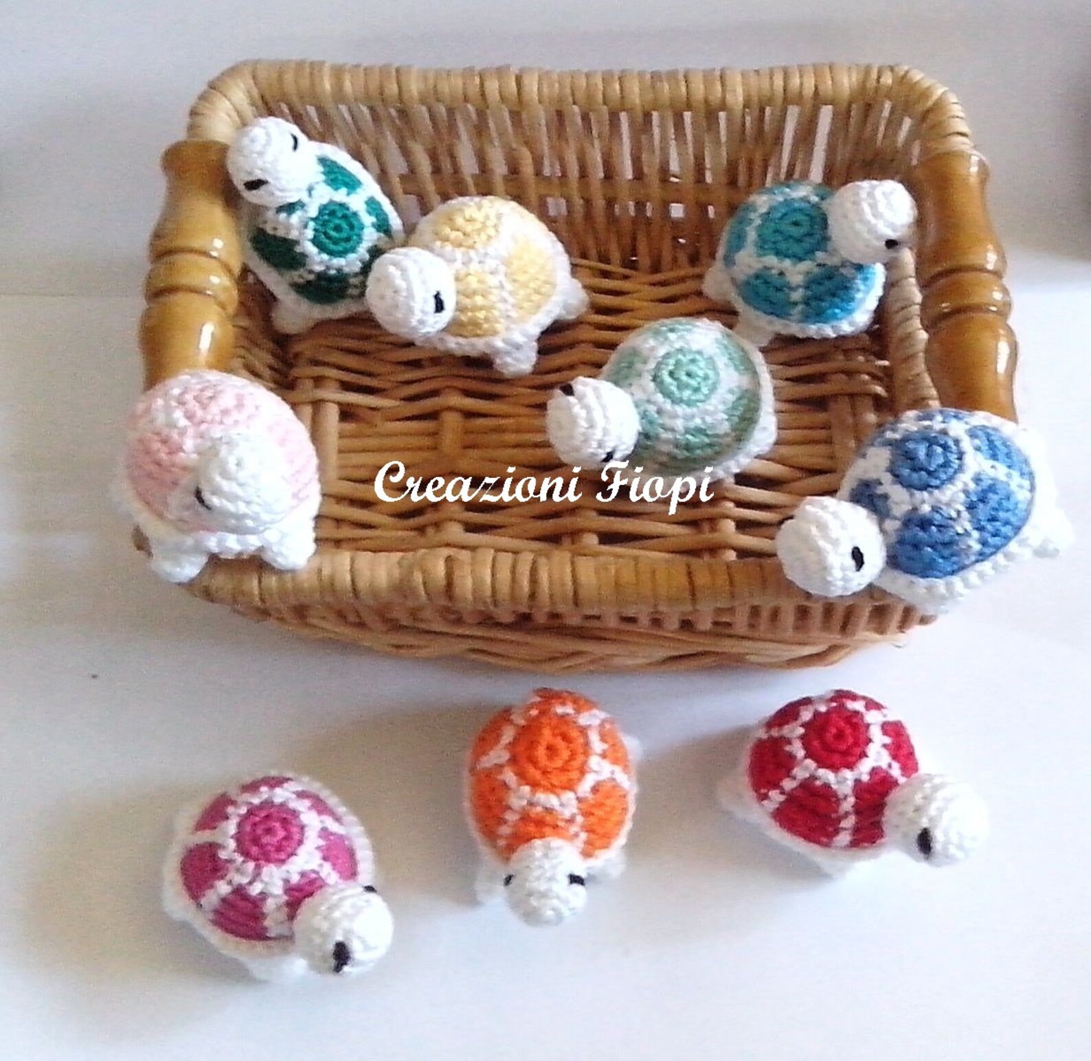 Crochet PATTERN 242 Amigurumi Turtle Crochet Turtle Keychain. Crochet ...