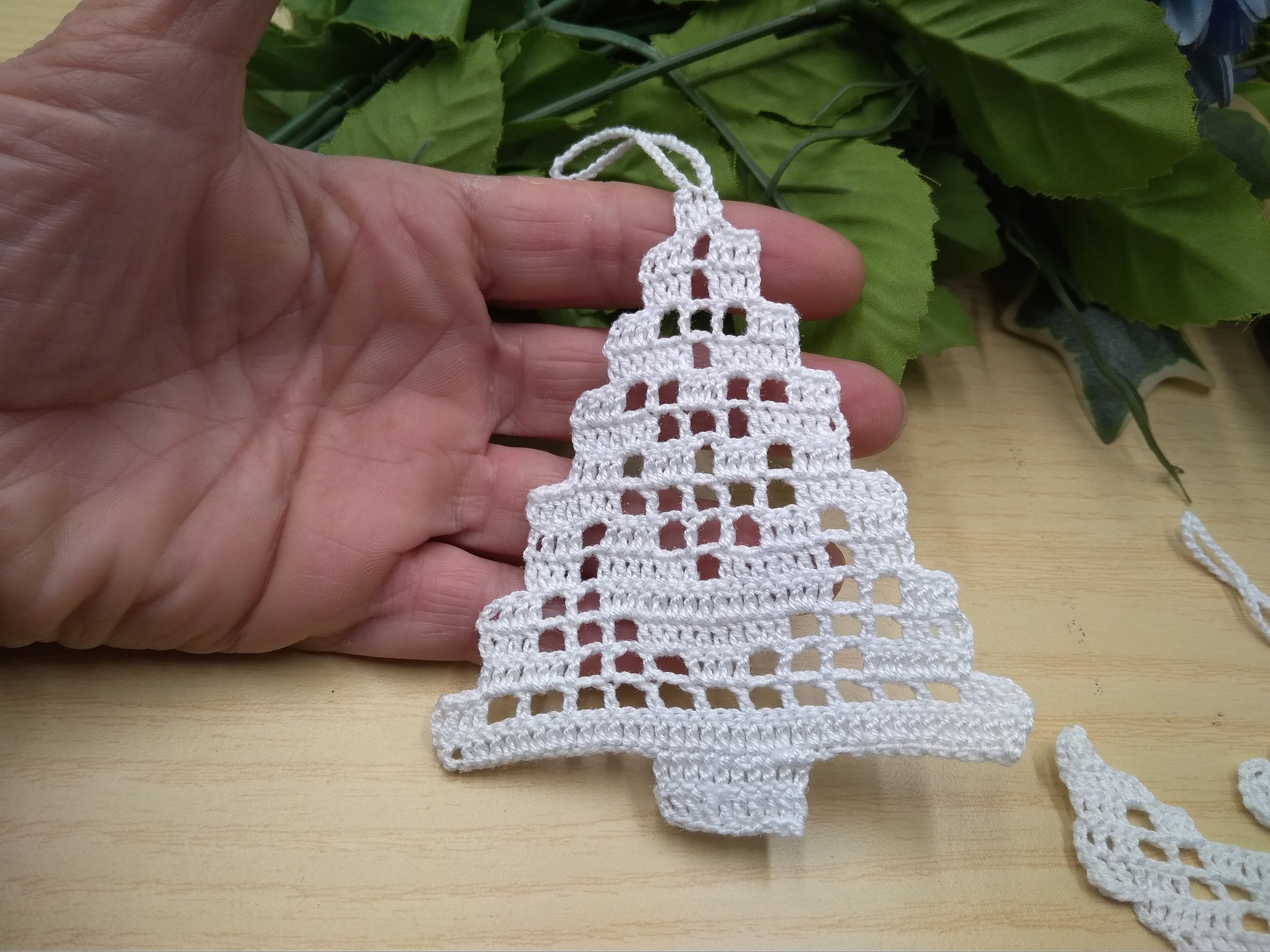 FILET Tree Christmas Crochet Pattern - Christmas Tree Ornaments ...