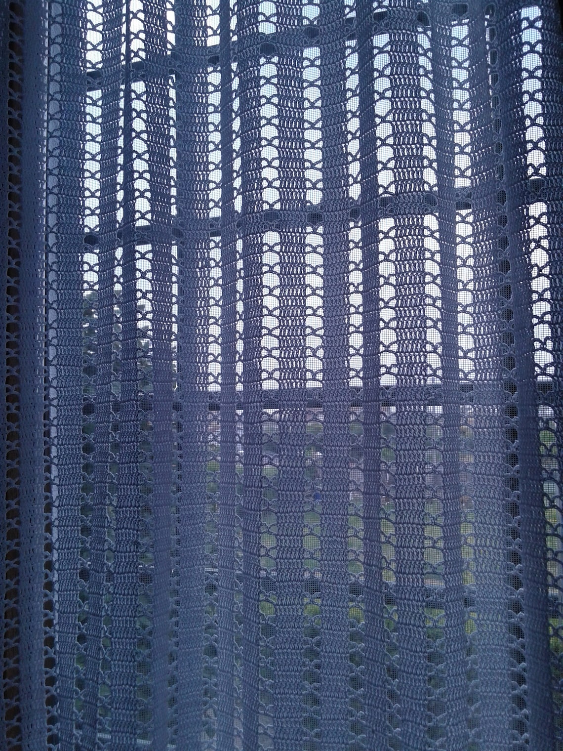 Crochet Pattern Lace Curtain Pattern Easy Crochet Filet | Etsy