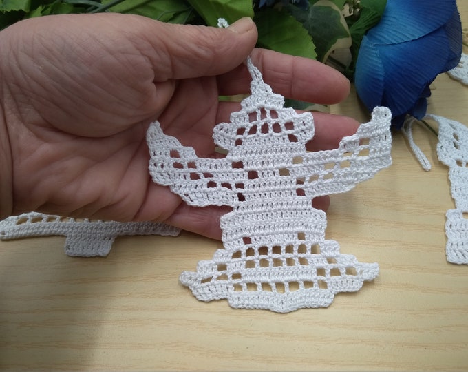 FILET Tree Christmas Crochet Pattern - Christmas Tree Ornaments ...