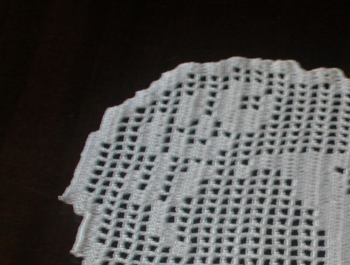 Pattern Crochet Filet Letter w Crochet Pattern Alphabet. - Etsy