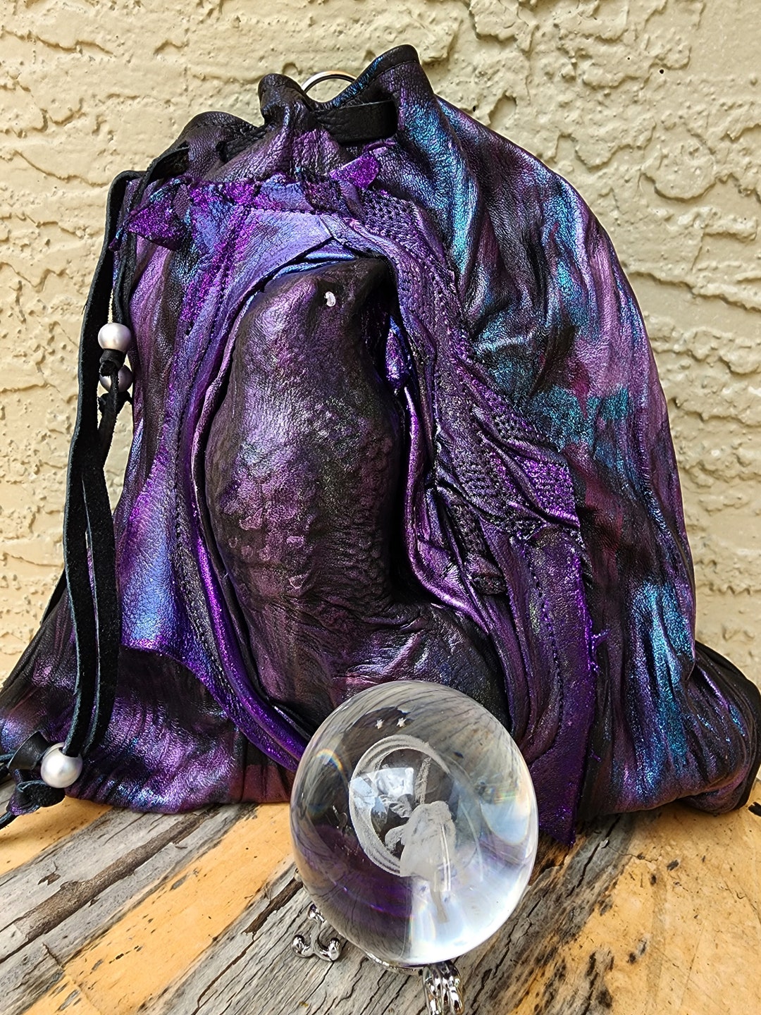 Raven Pouch With Crystal Ball - Etsy