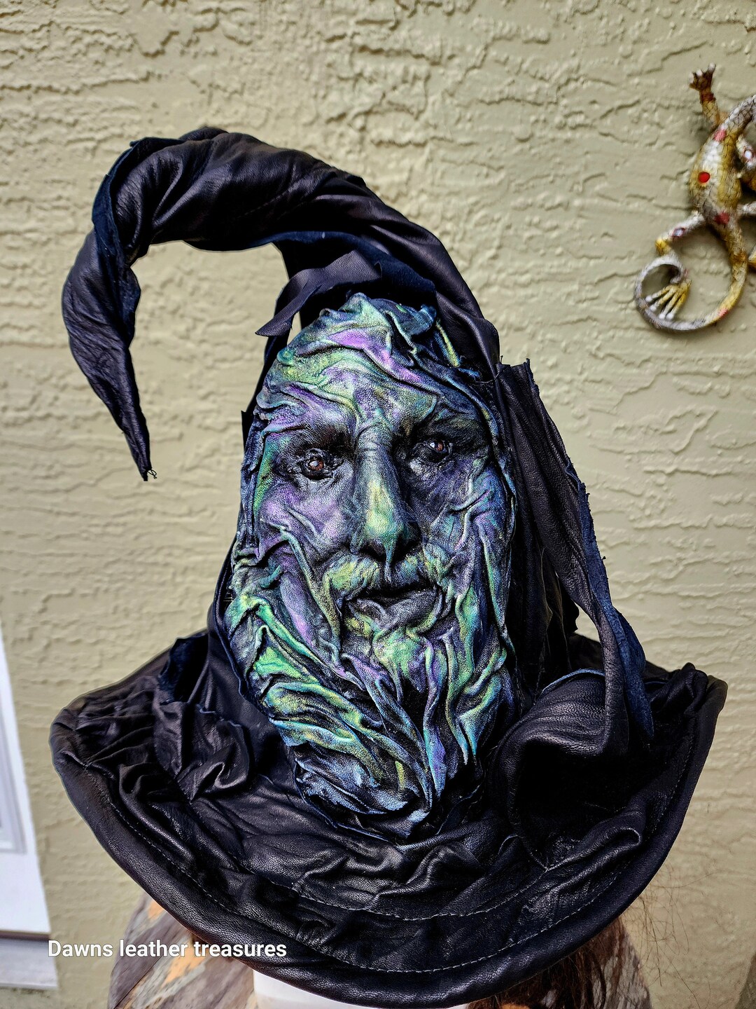 Leather Wizard Witch Warlock Hat - Etsy