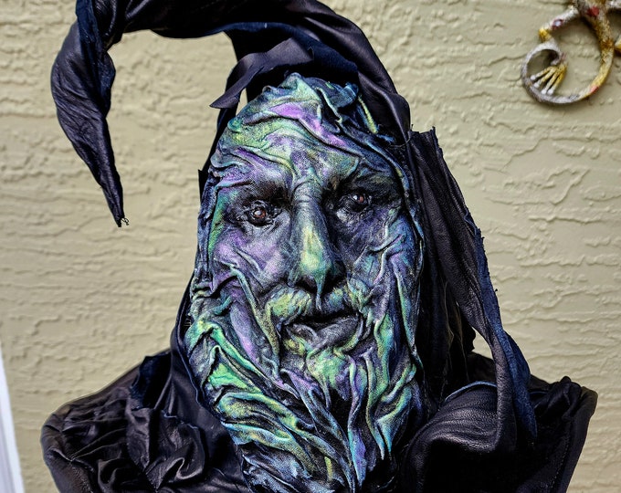 Leather Wizard Witch Warlock Hat - Etsy