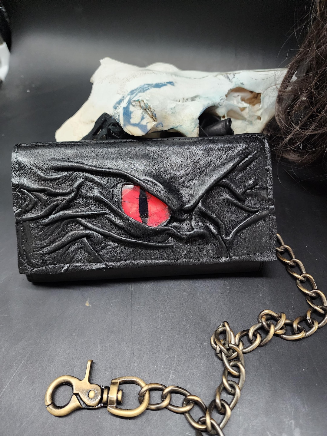 Biker Style Eyeball Wallet Unisex - Etsy