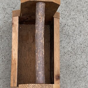 Handmade Wood Tool Box, Handle is Raw Wood, for Storage or as a Planter ...