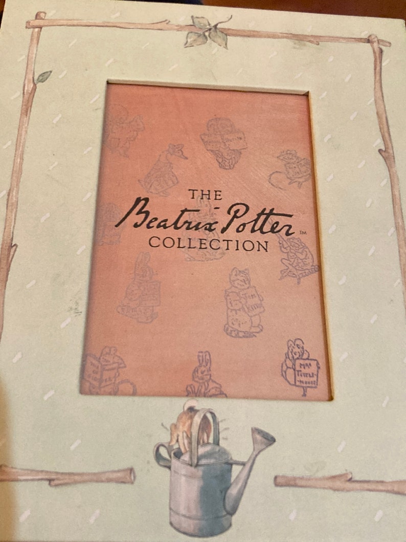 Beatrix Potter Frame Green Background Decorated With Twigs - Etsy