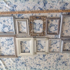 Silver and Ornate Frames, Set of 12, Fancy Baroque, Rococo Style -- Use ...