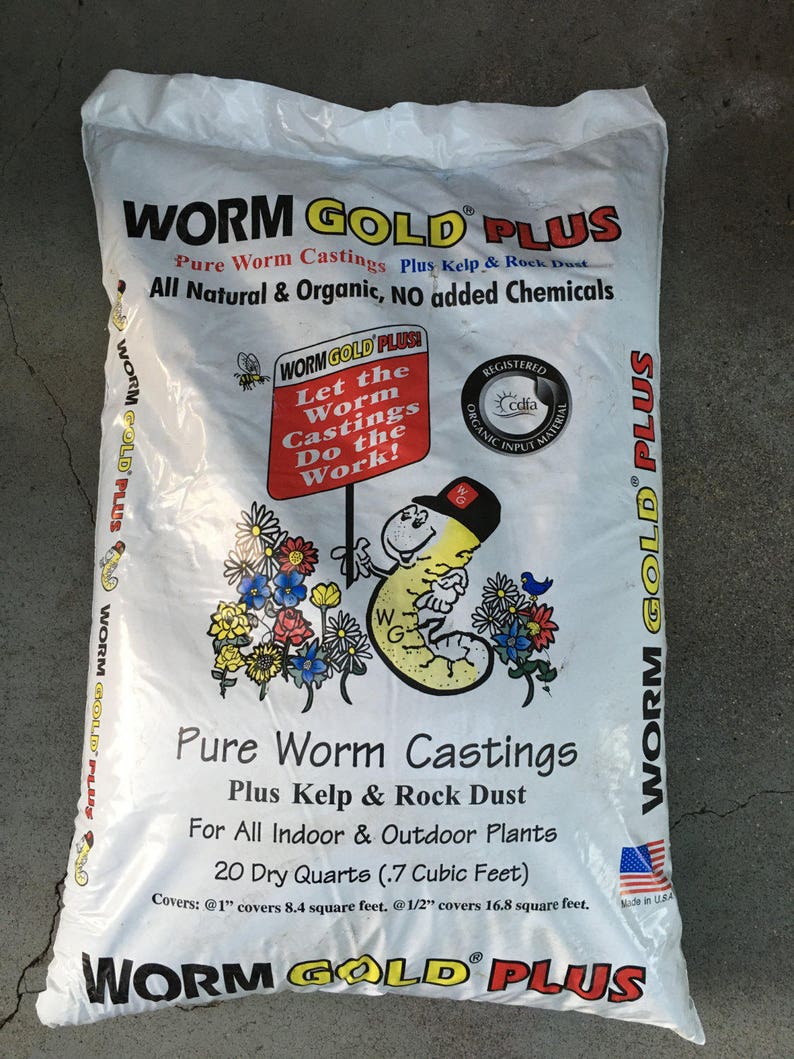 Worm Gold Plus Plant Supplement and Food, Organic, One (1) Pound in ...