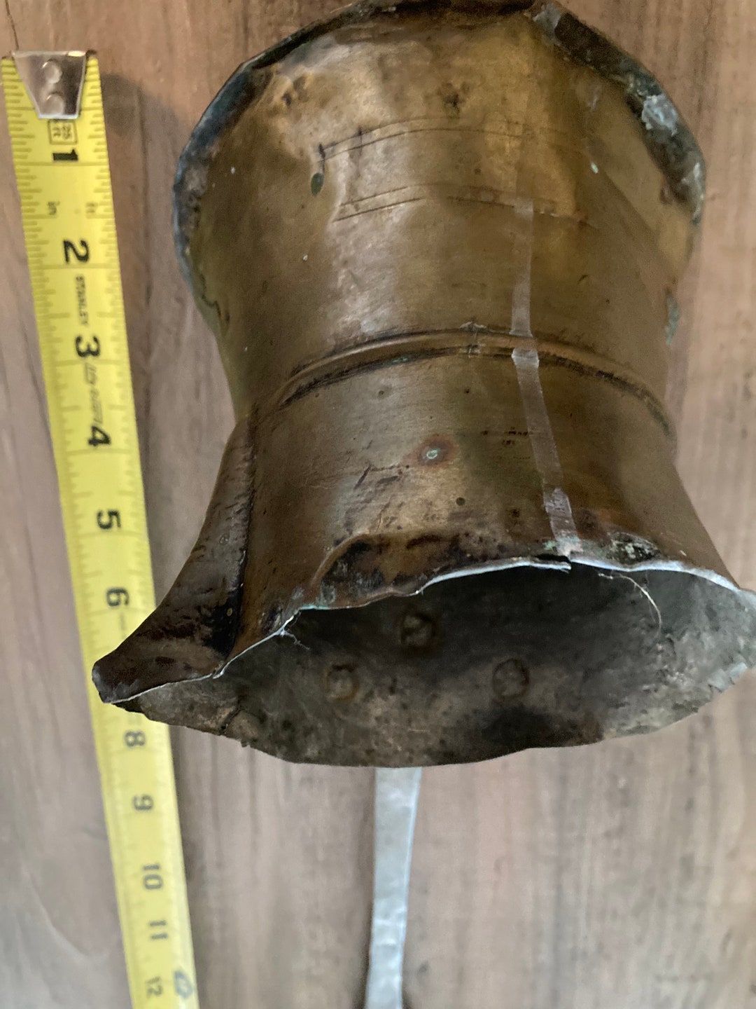 Bronze Over Tin, Brass Rivets With Long Handle and Pour Spout, Very Old ...