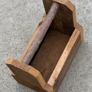 Handmade Wood Tool Box, Handle is Raw Wood, for Storage or as a Planter ...