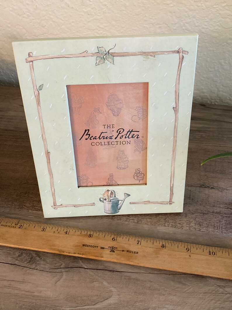 Beatrix Potter Frame Green Background Decorated With Twigs - Etsy