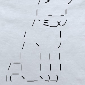 Sad Cat Emoji Ascii Art Cat T-shirt - Etsy