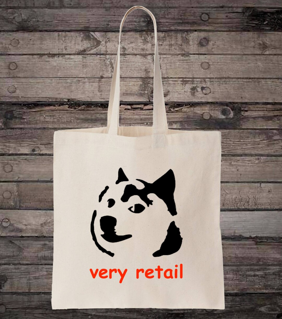 Doge Doggo Shiba Dog Meme Cotton Shopping Tote Bag - Etsy