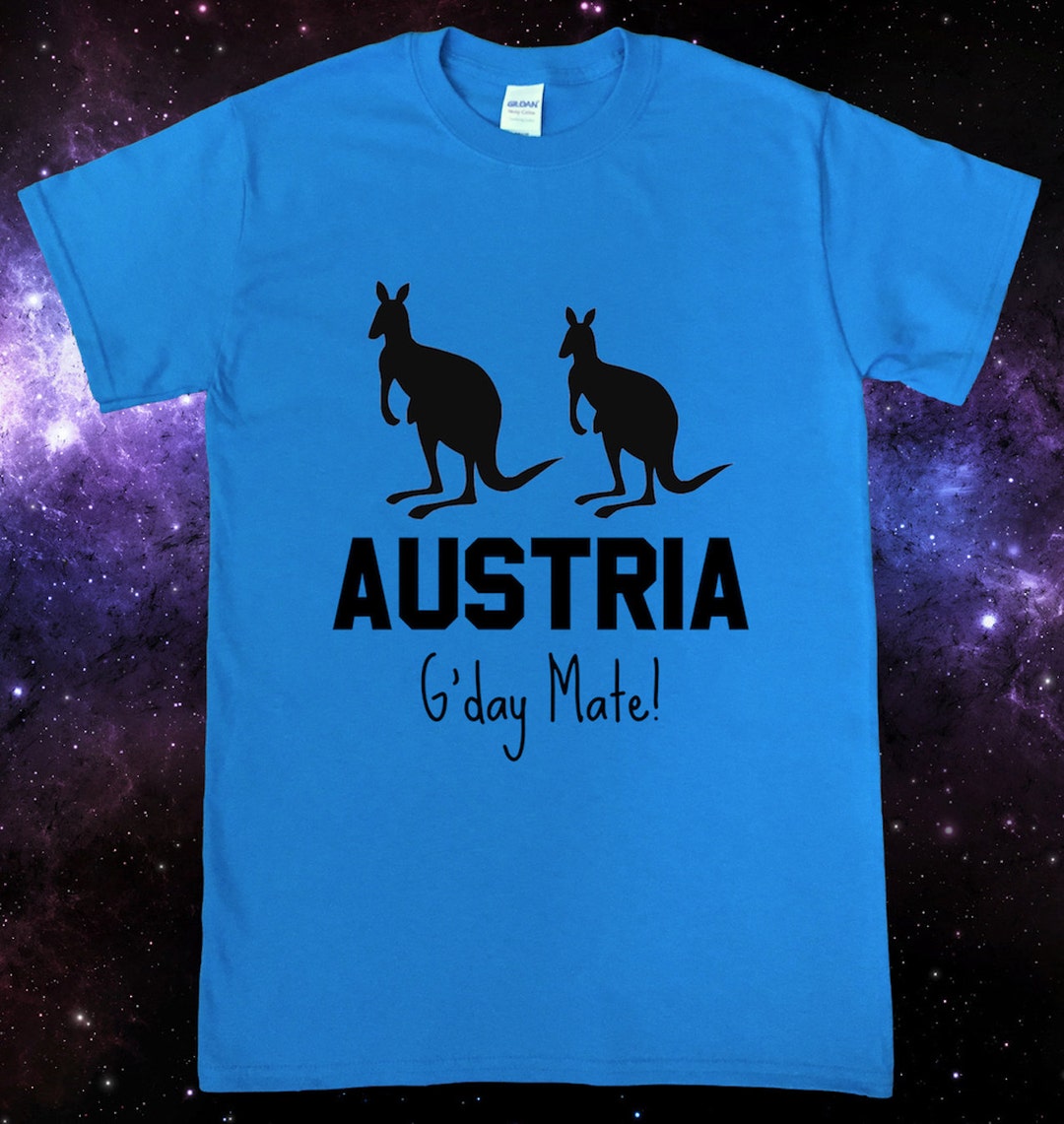 Funny Australia Austria Kangaroo T-shirt - Etsy