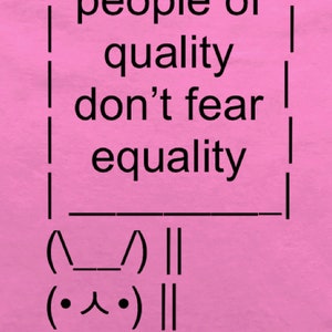 Feminist People of Quality Sign Bunny Feminism Ladies T-shirt - Etsy