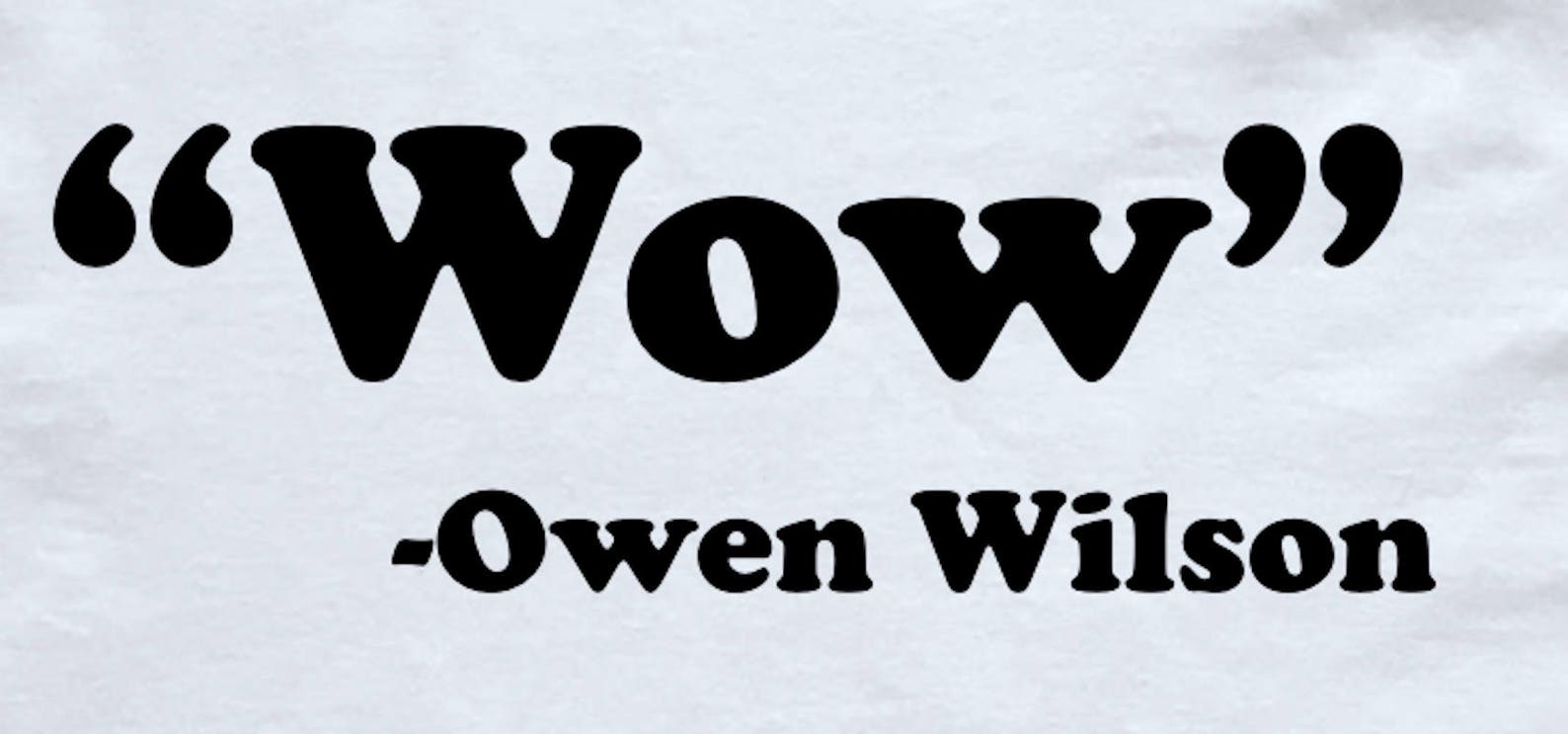 Wow Owen Wilson Quote Meme T-shirt - Etsy UK