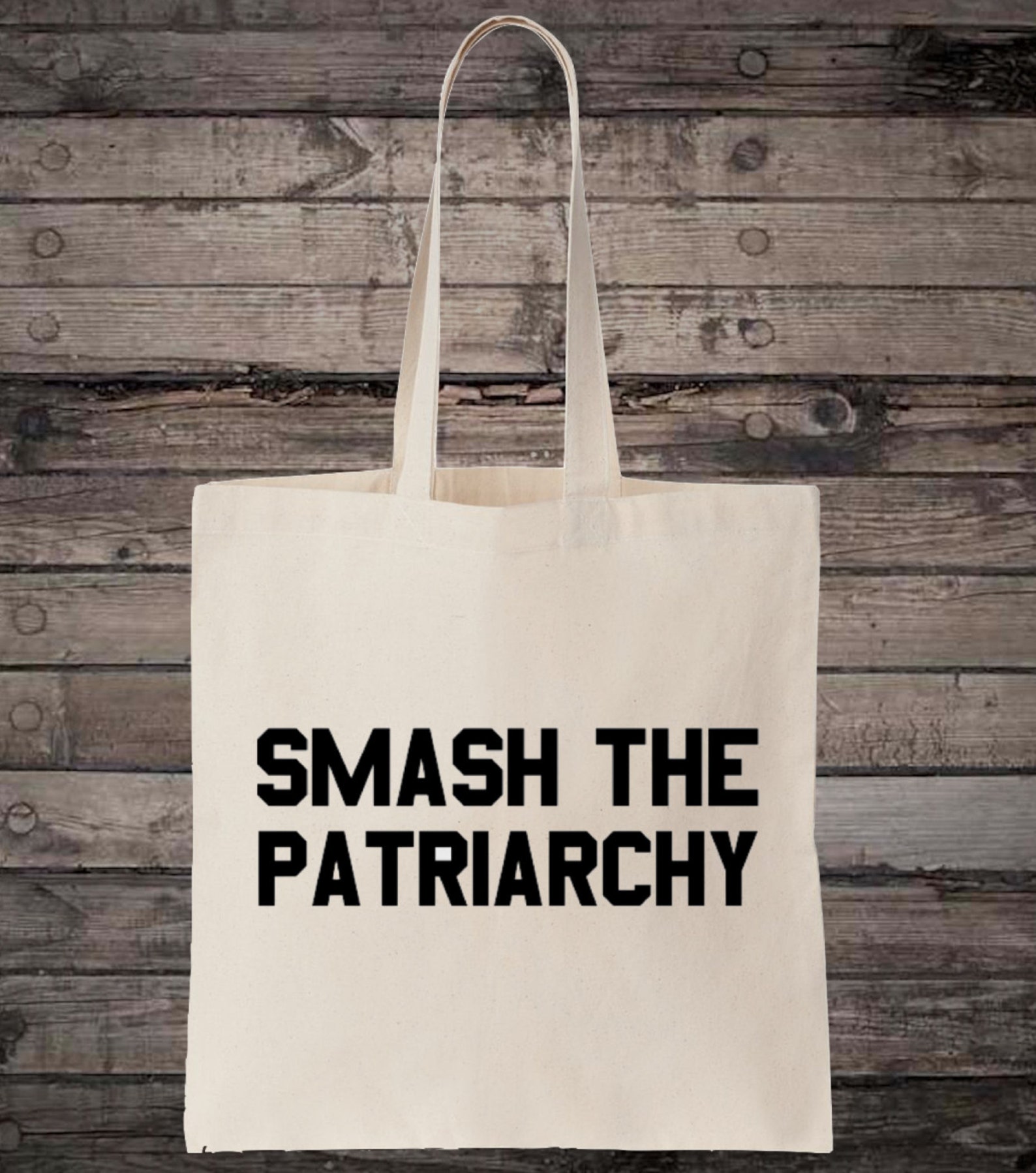 Feminist Smash the Patriarchy Feminism Slogan Cotton Shopping - Etsy