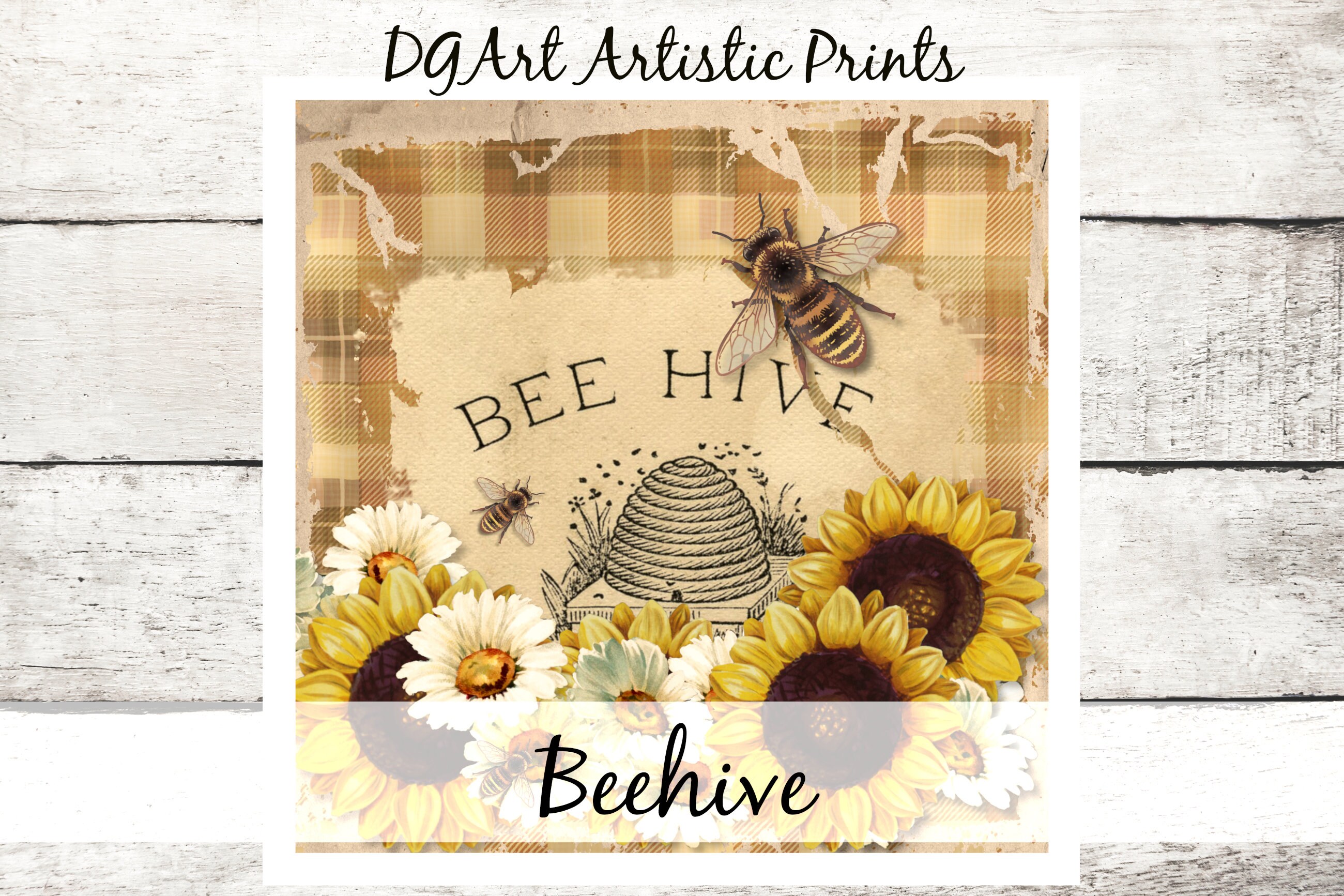 Honey Bees Art Print Cottagecore Decor Bee Nursery Wall Art - Etsy