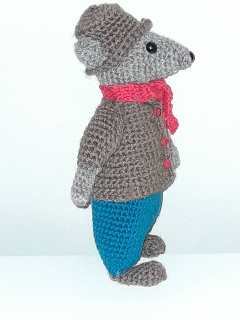 Edwardian Dressed Mouse. Complete With Buttoned Coat, Hat and Scarf ...