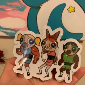 Powerpuff Girls Villains Funny Sticker or Magnet Mojojojo Fake ...