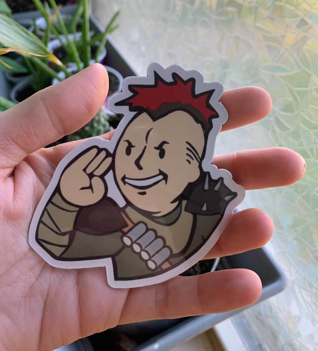 Fallout Magnet Raider Mohawk Fallout 3,fallout 4 Vault Boy Car ...