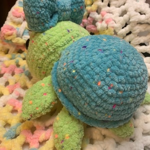 Crochet Turtle With Bow Pdf Pattern Only Beginner Friendly Amigurumi ...