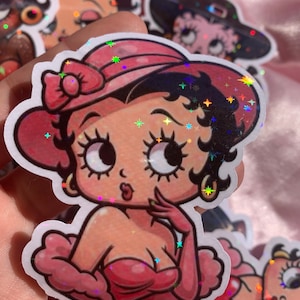 Betty Boop Stickers Buy the Bundle for Discount! Super Cute Sparkles ...