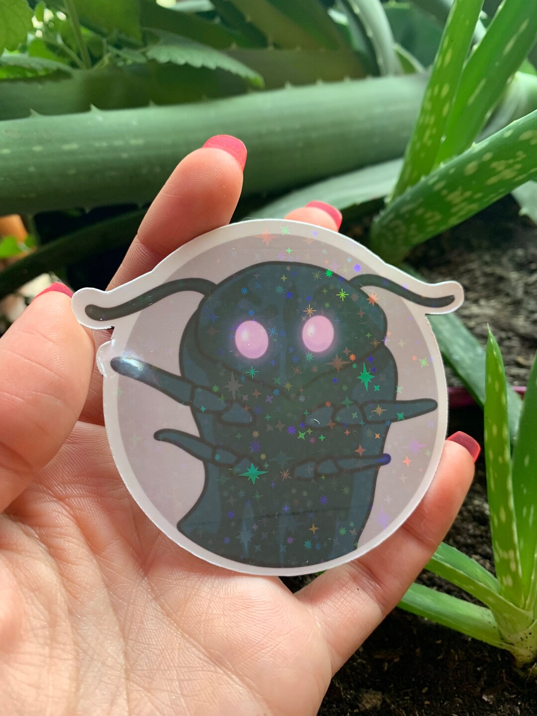 Moth Man Magnet or Sticker Fall Out Related Sparkly Cute Kawaii - Etsy