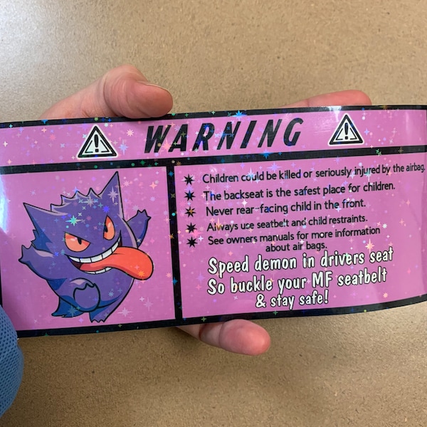 Gengar Car Stickers - Etsy
