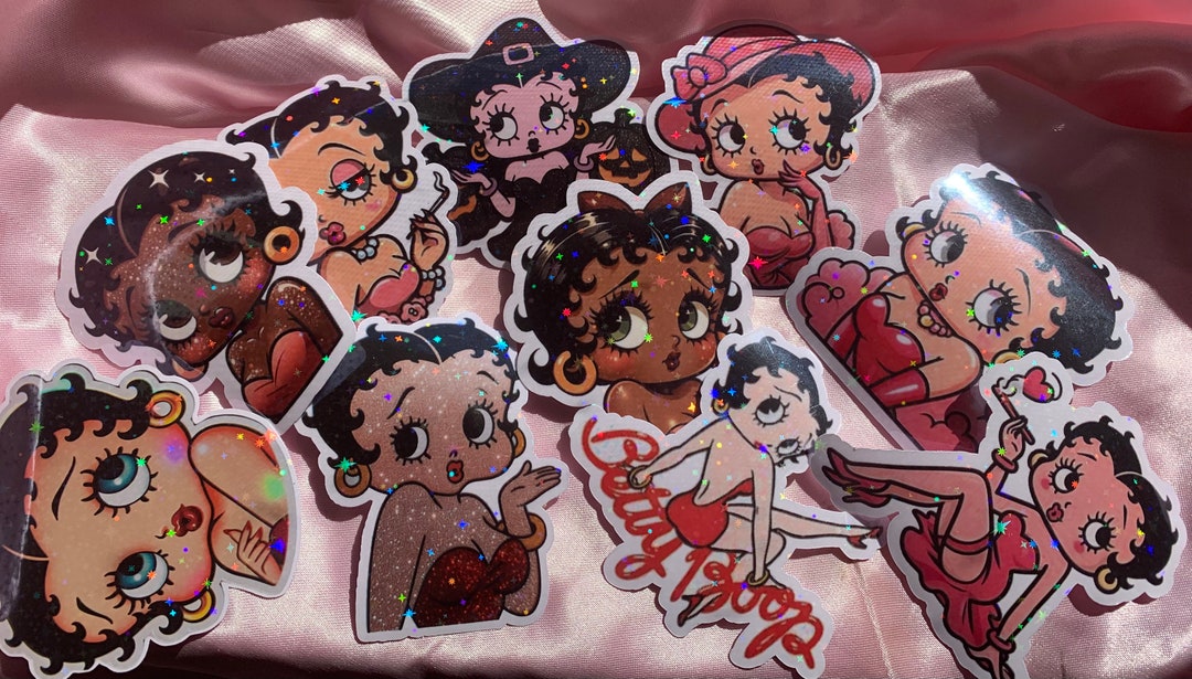 Betty Boop Stickers Buy the Bundle for Discount! Super Cute Sparkles ...