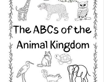 The Abcs of the Animal Kingdom | Printable Digital Alphabet Book for ...