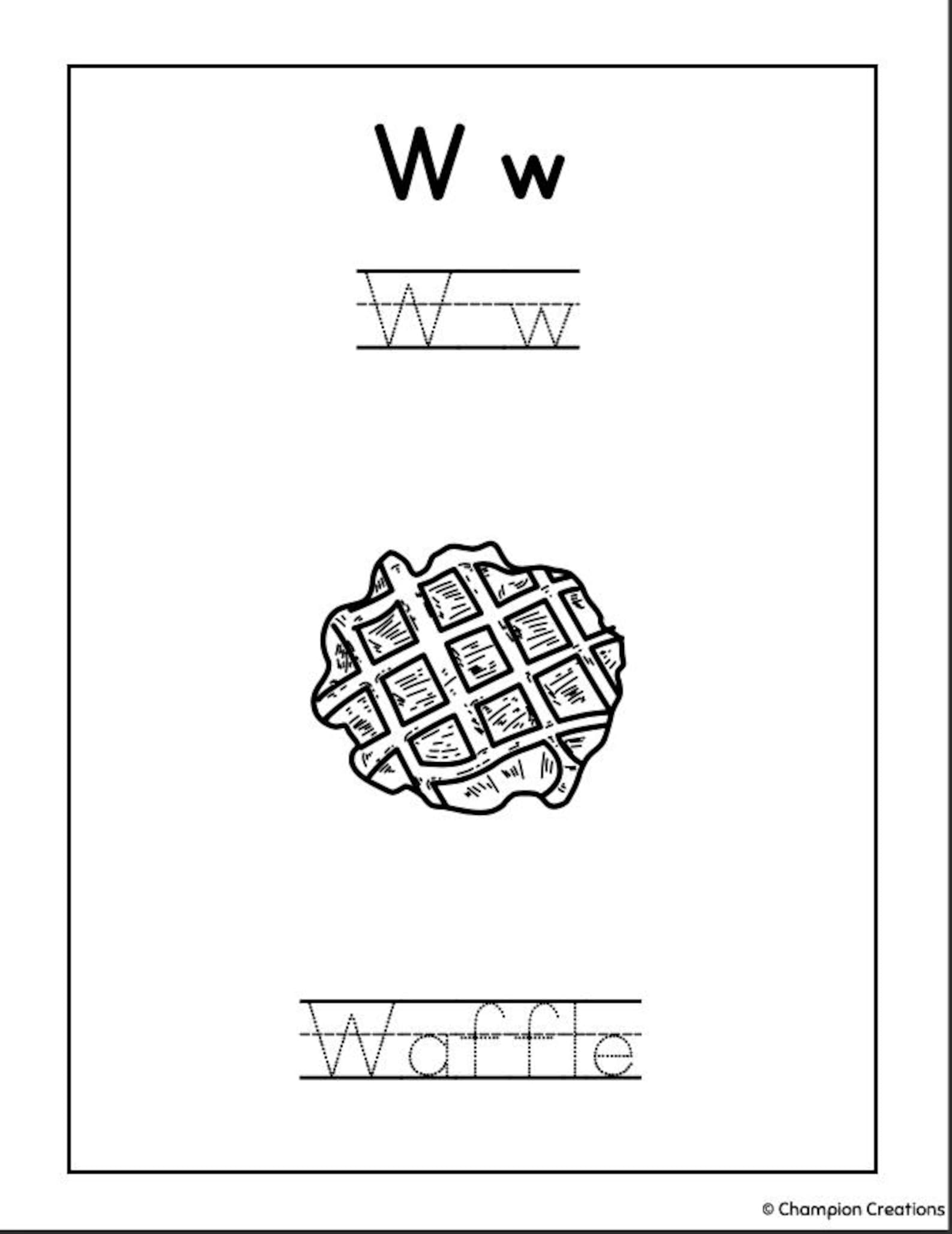 Eating Through the Abcs | Printable Food-themed Alphabet Workbook for ...